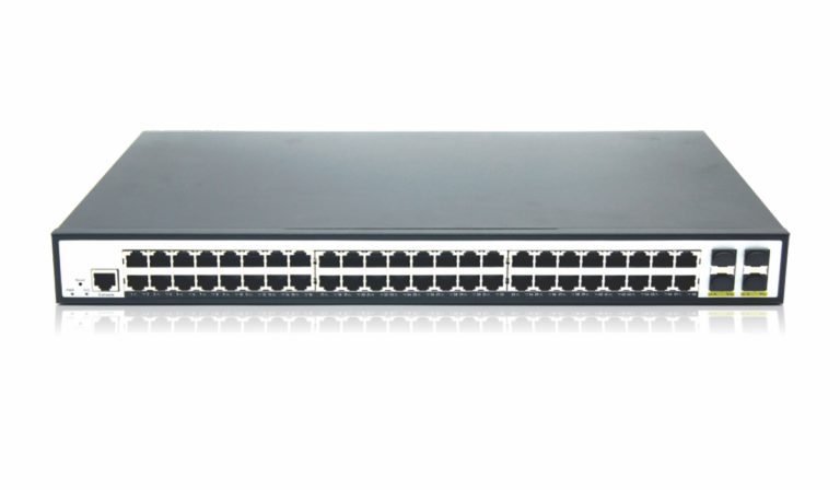 48 Port PoE Switch with 4x10G Uplinks | AE800-48GP410GF-L3-M